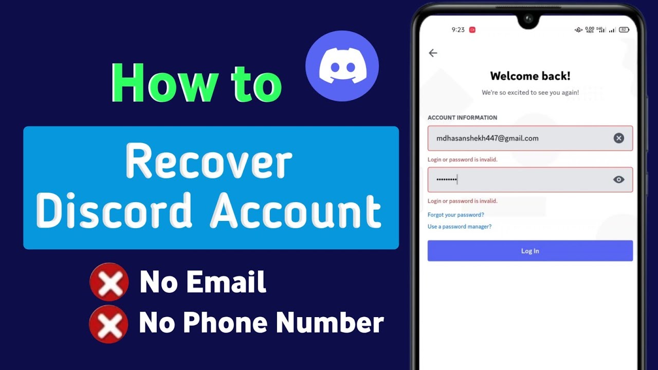 How to Recover Discord Account Without Email and Phone Nunber (2023 ...