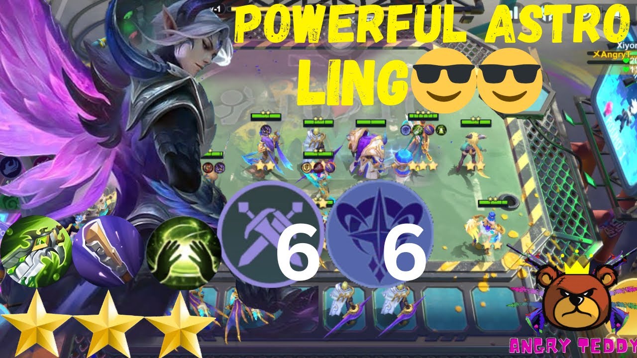 MAGIC CHESS GOGO!!! Powerful Astro Power Ling 😱😱😱 6 Astro Power + 6 ...