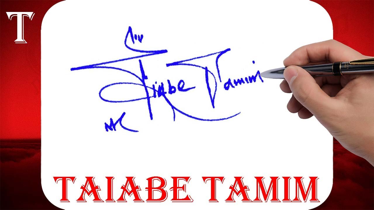 Taiabe Tamim Name Signature Style - T Signature Style - Signature Style ...