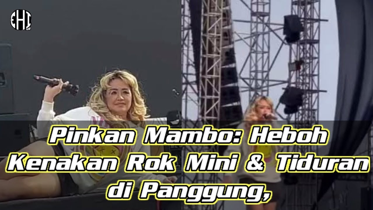 Heboh Kenakan Rok Mini & Tiduran di Panggung, Pinkan Mambo: - YouTube