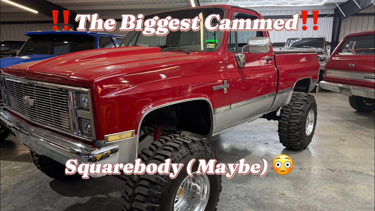 Squarebody walk around video of imperfection running, built small block ...
