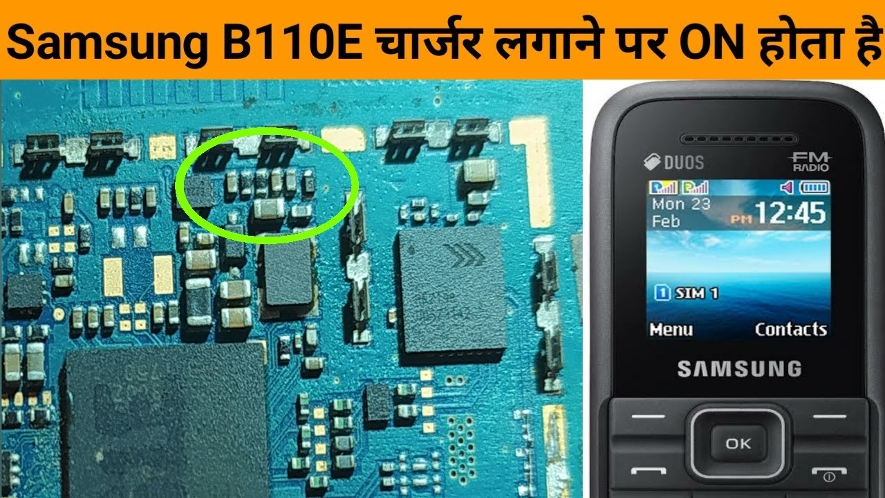 Samsung B110E Only Power on Charging Solution | Samsung B110E केवल ...