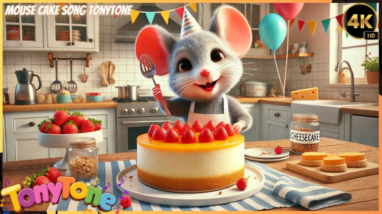 🎶New Little Mouse's Cheesecake Adventure! 🐭🍰 Fun Kids Song - YouTube