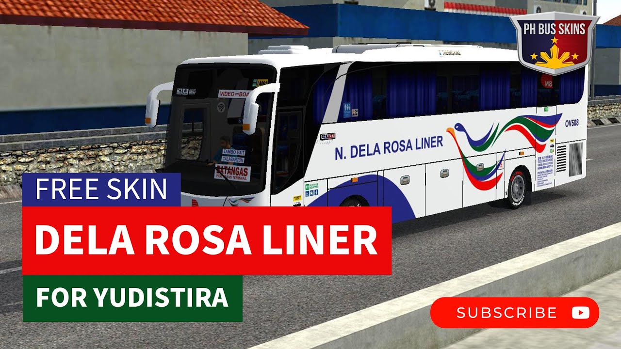FREE SKIN FOR BUSSID | Dela Rosa Liner for Yudistira | PH BUS SKINS ...
