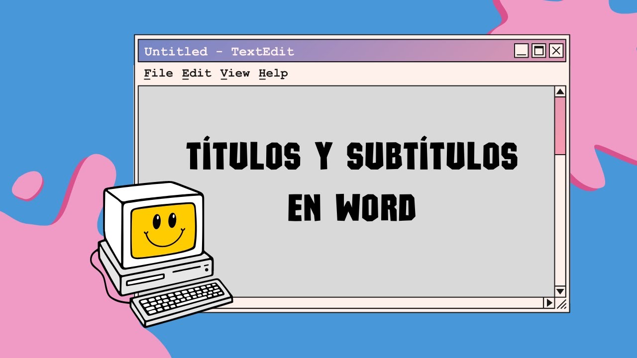 TITULOS Y SUBTITULOS EN WORD - YouTube