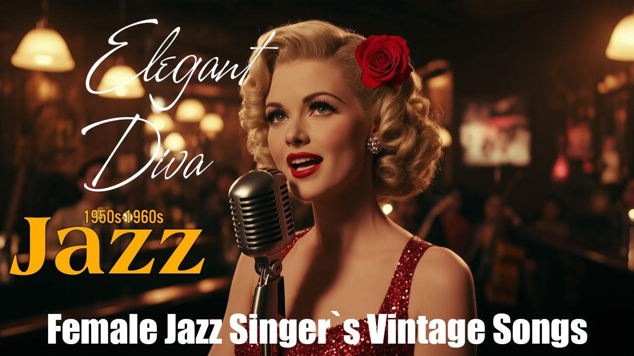 Jazz Night with a Elegant Diva : Female Jazz Singer`s Vintage Songs ...