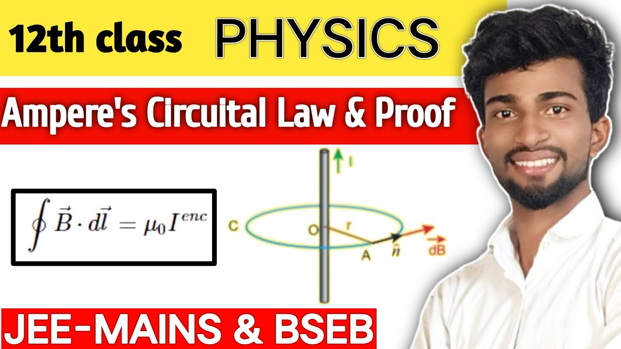 class 12th physics moving charges & magnetism| Ampere's Circuital Law ...
