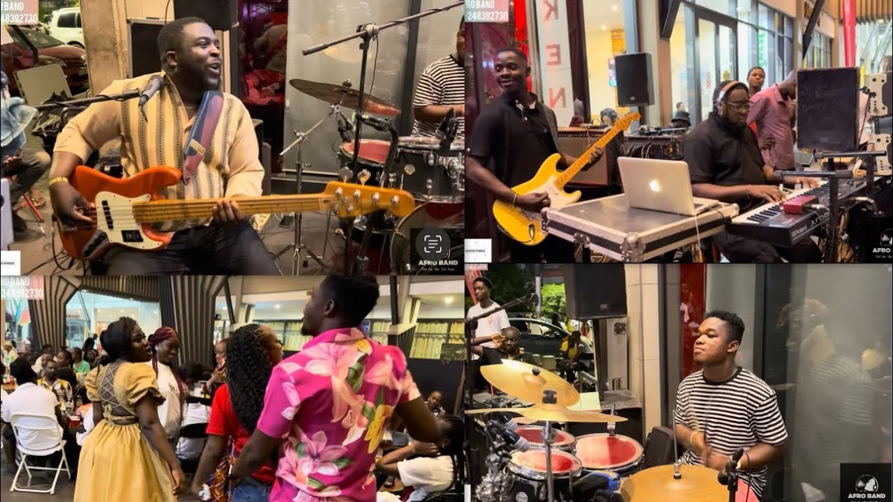 🔥BACK TO BACK GHANAIAN LIVE BAND PERFORMANCE WITH THE AFRO BAND||EMMA ...