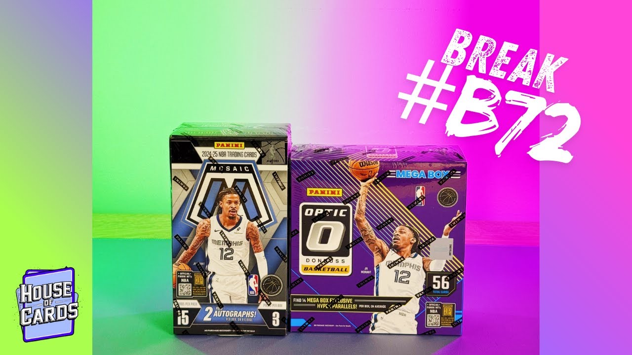 BREAK #B72 ( Panini Mosaic Hobby Box 24/25, Panini Donruss Optic Mega ...