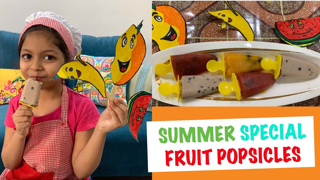 KIDS FRUIT POPSICLES I KIDS MAKE FRUITPOPS I FRESH FRUIT ICEPOPS - YouTube