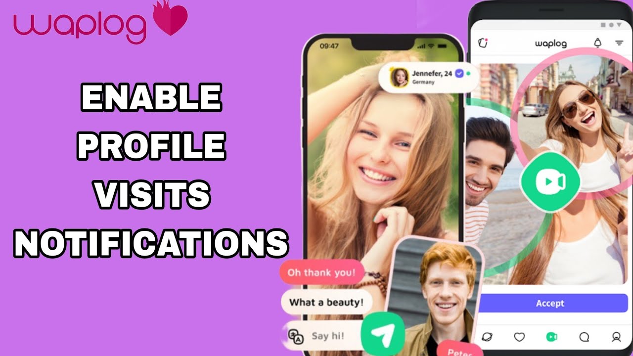 How To Enable Profile Visits Notifications On Waplog App - YouTube