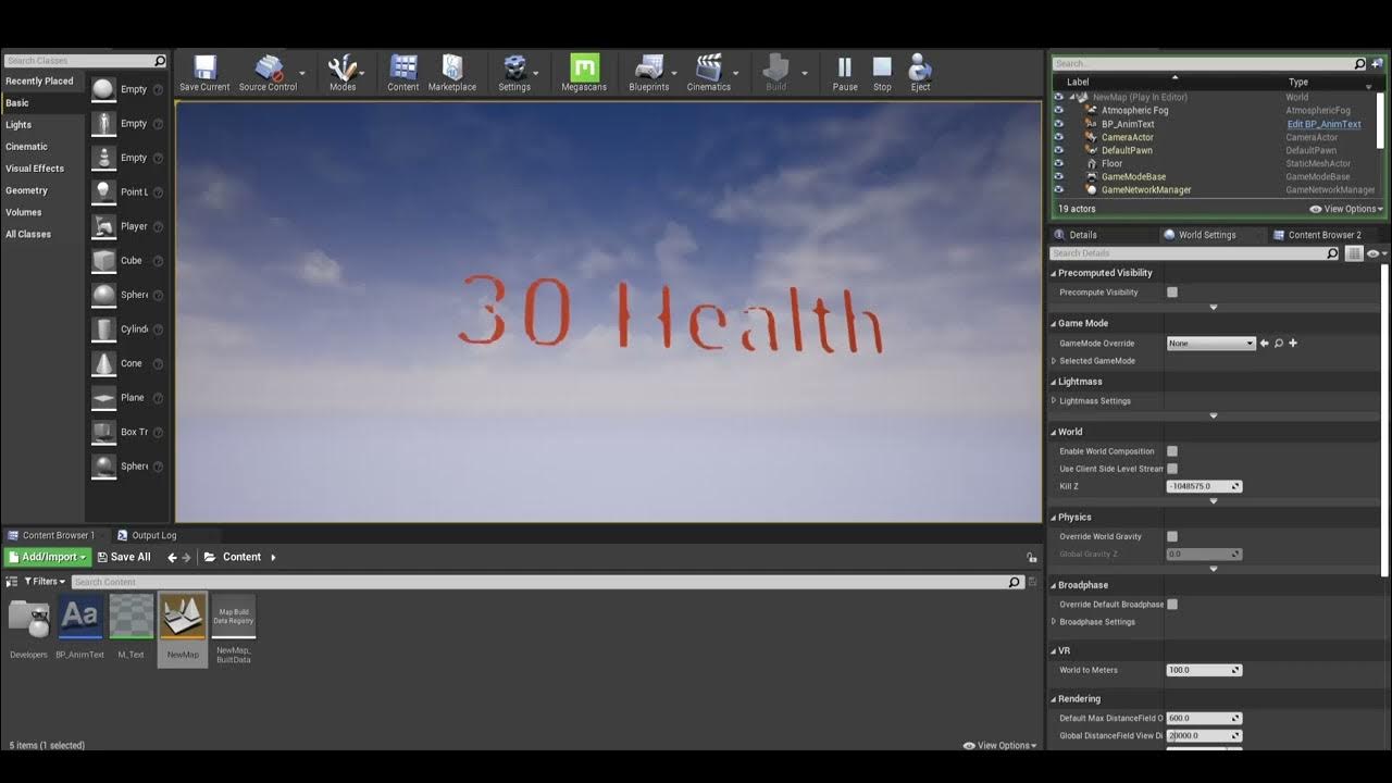 Unreal Engine - Animated Text Render (Material) - YouTube