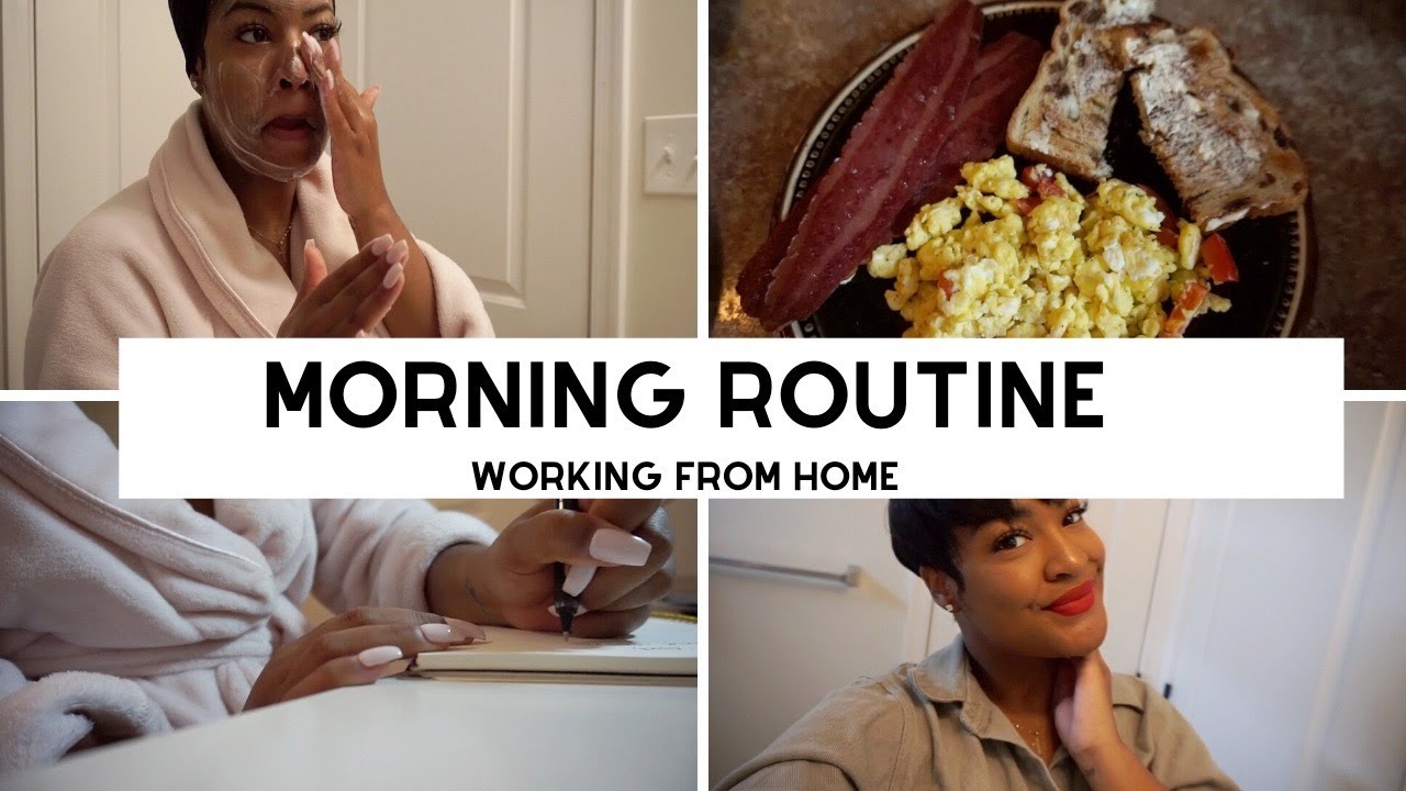 MY MORNING ROUTINE |WORKING FROM HOME| - YouTube