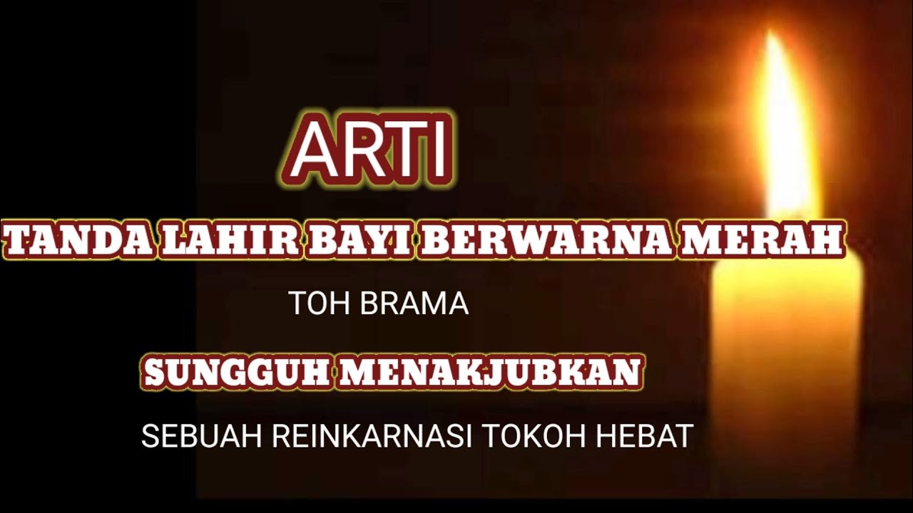 WETON lahir yang punya tanda merah Toh Brama ternyata punya arti ...