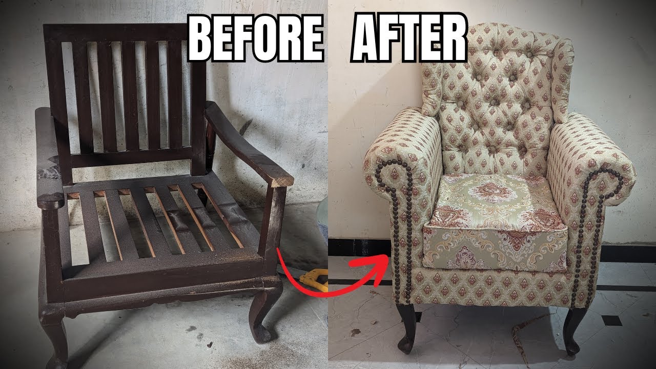 How To Convert Old Sofa Set To New Upholstery - YouTube