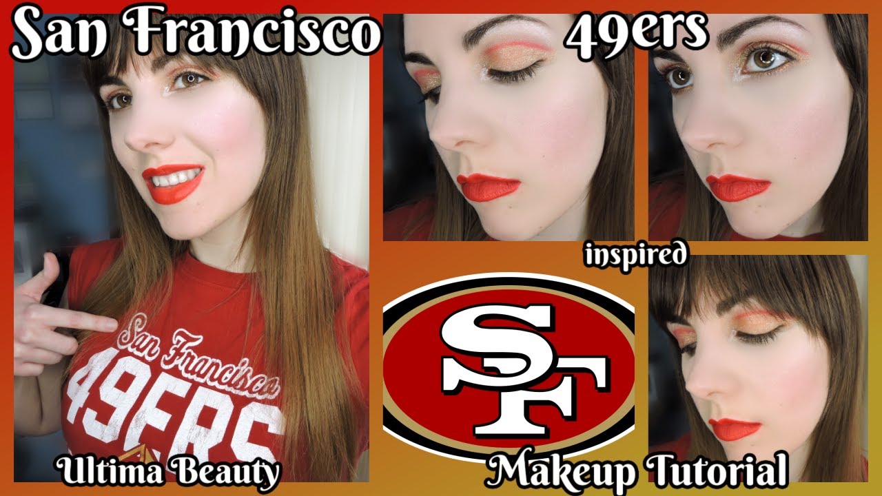 San Francisco 49ers | Inspired Makeup Tutorial - YouTube