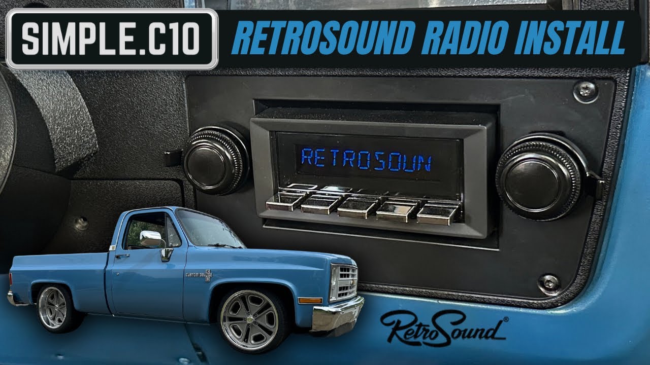 RETROSOUND RADIO | Installing a Bluetooth radio in a 1987 Squarebody ...