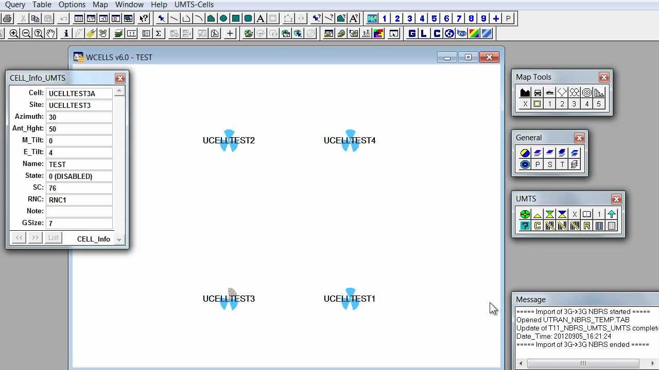 Neighbours 3G to 3G - WCELLS RF visualization and optimization software training - YouTube
