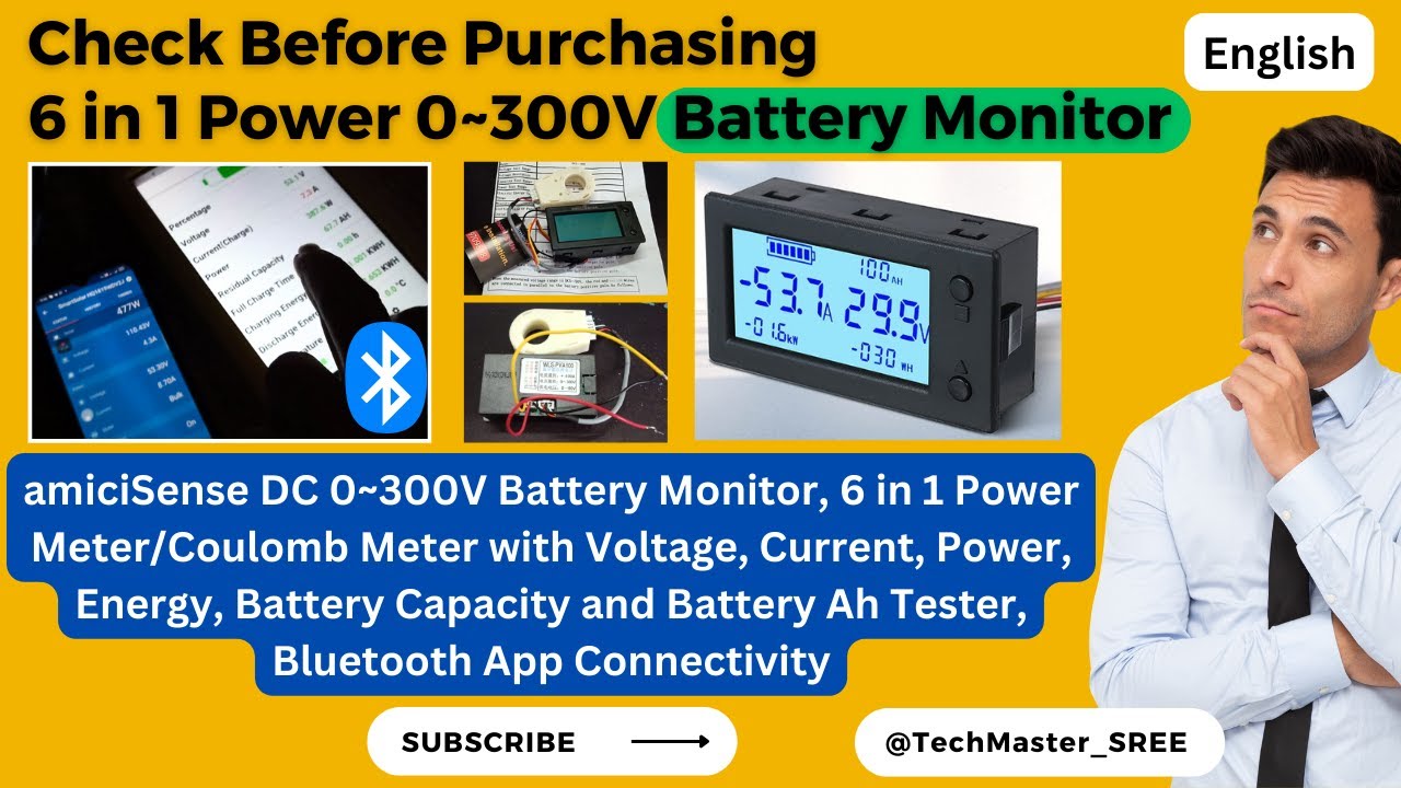 Unboxing and Review of DC 0~300V Bluetooth Battery Monitor #english ...