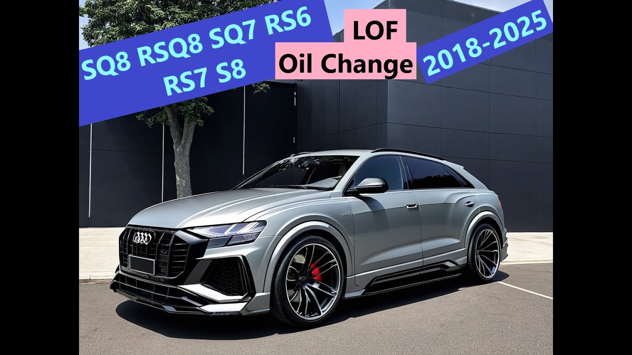 2019-2025 Audi SQ8 RSQ8 Oil Change Filter Replacement Repair 4.0L Twin ...