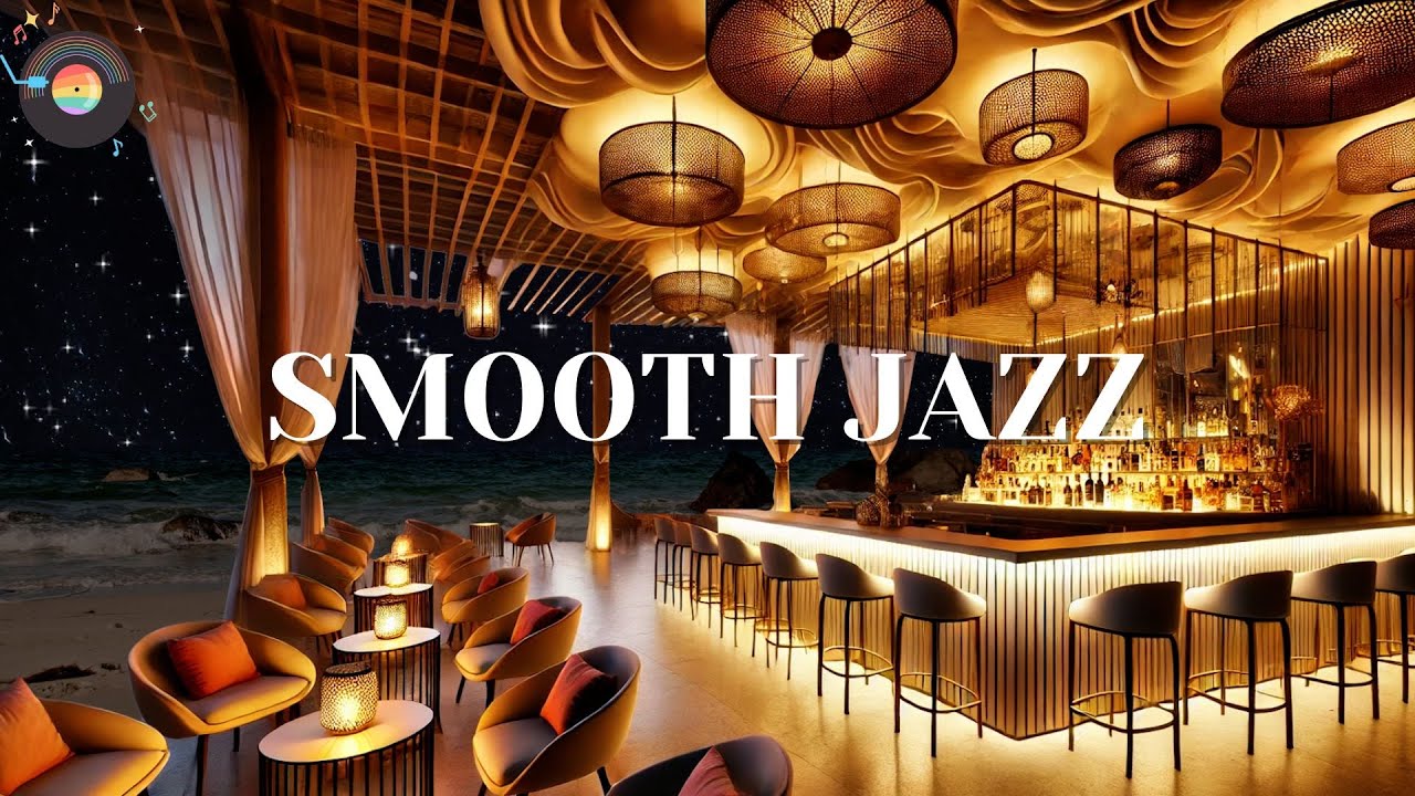 Relaxing Jazz Music & Sound Of Sea Waves ☕Smooth Jazz Instrumental ...