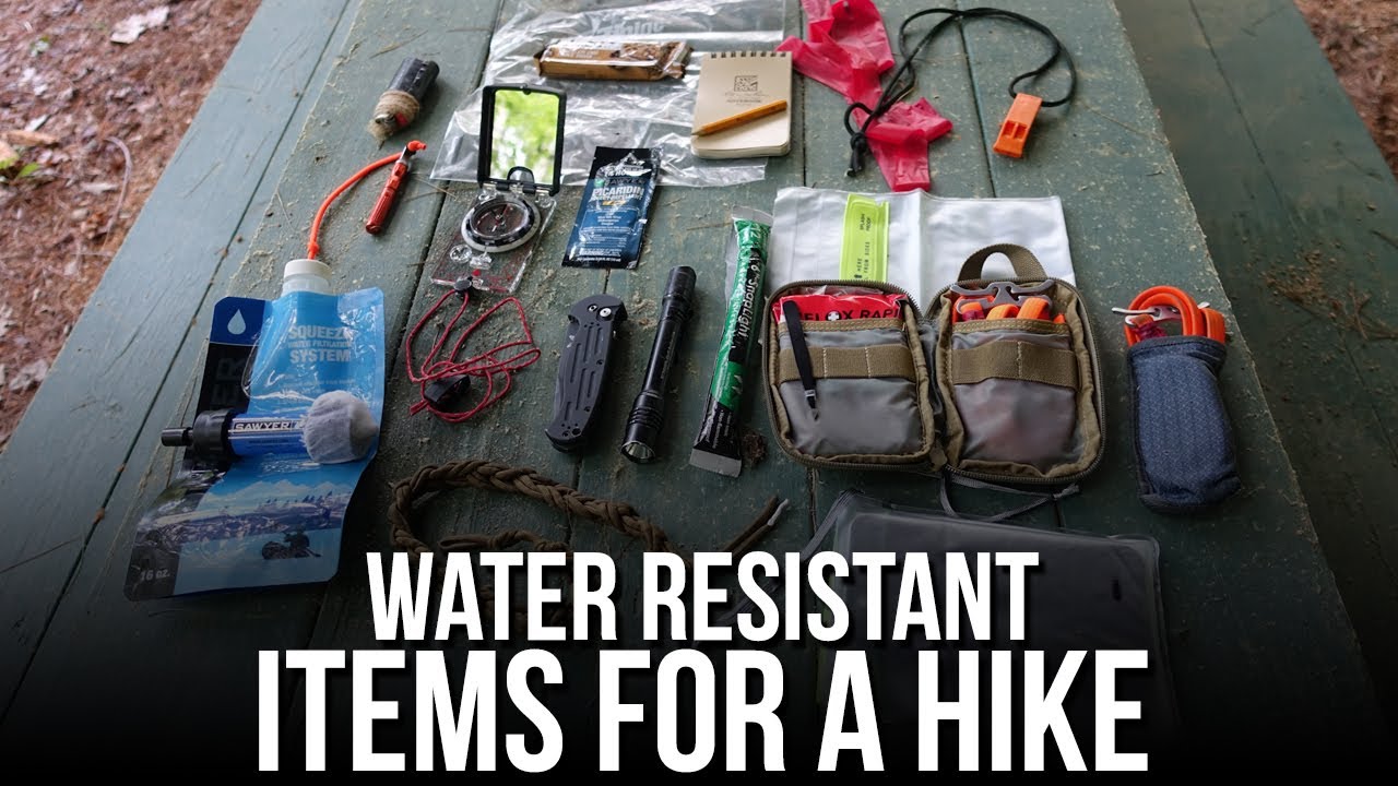 Water Resistant Items For A Hike - YouTube