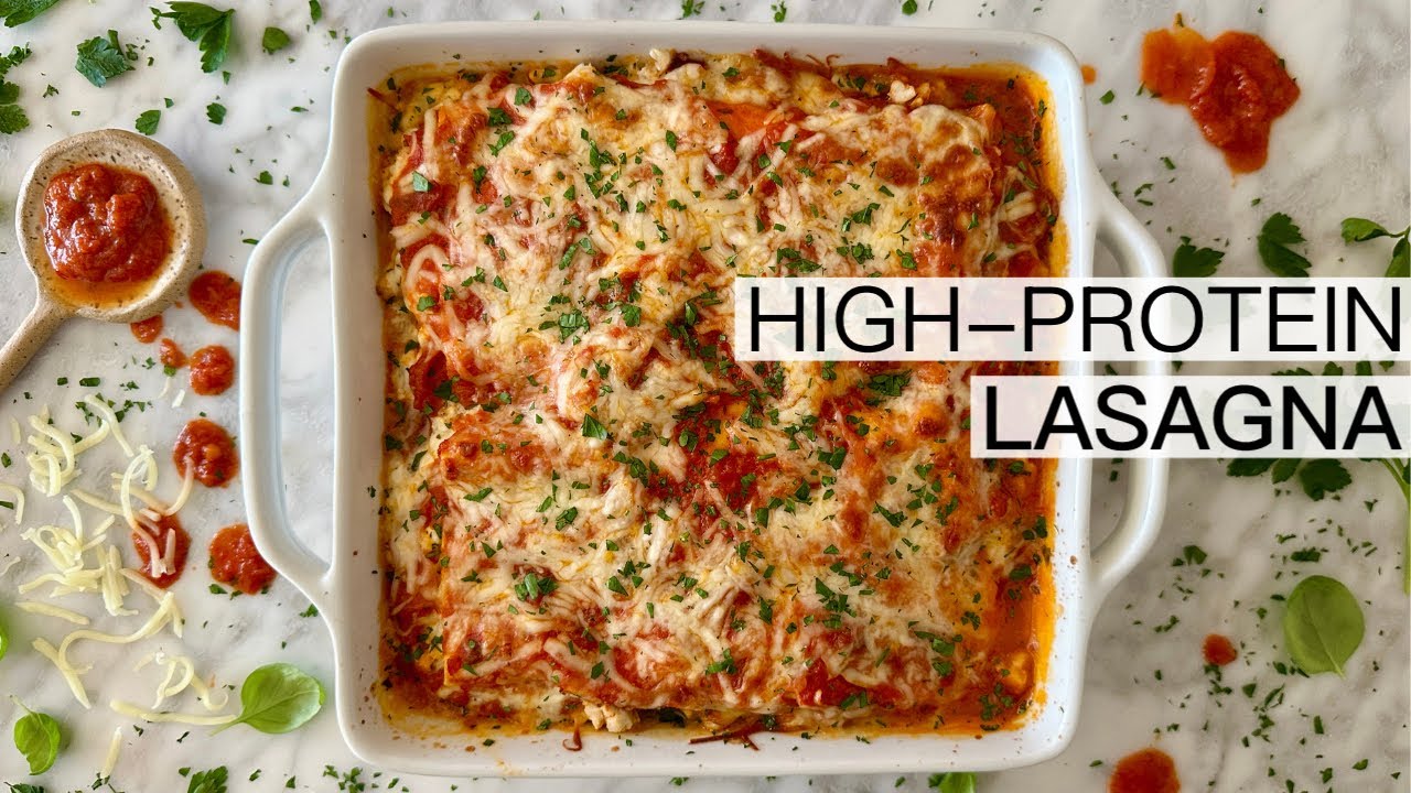 High-Protein Cottage Cheese Lasagna (Easy, Healthy Comfort Food!) - YouTube