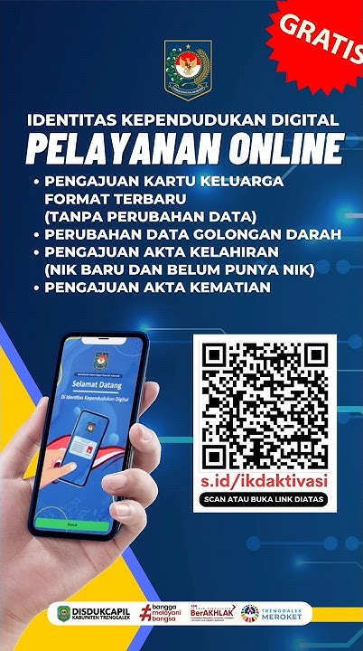 PELAYANAN ONLINE GRATIS KTP KK AKTA MELALUI IKD ( IDENTITAS KEPENDUDUKAN DIGITAL ) - YouTube