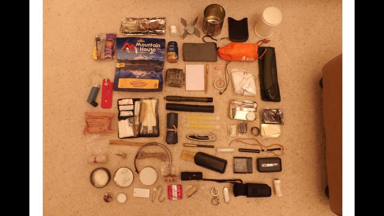 The Tardis mini bug out bag! - my survival bag almost 100 items in in ...