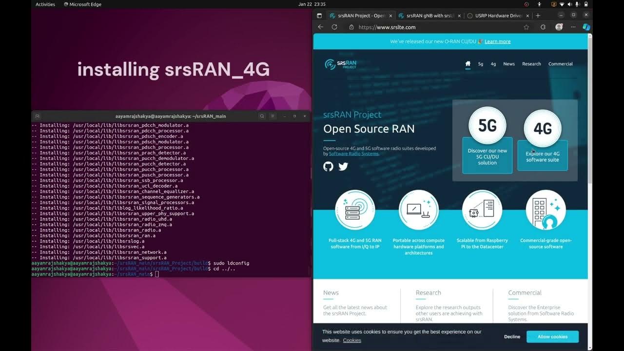 srsRAN Project 5G Installation Guide (ZMQ) - YouTube