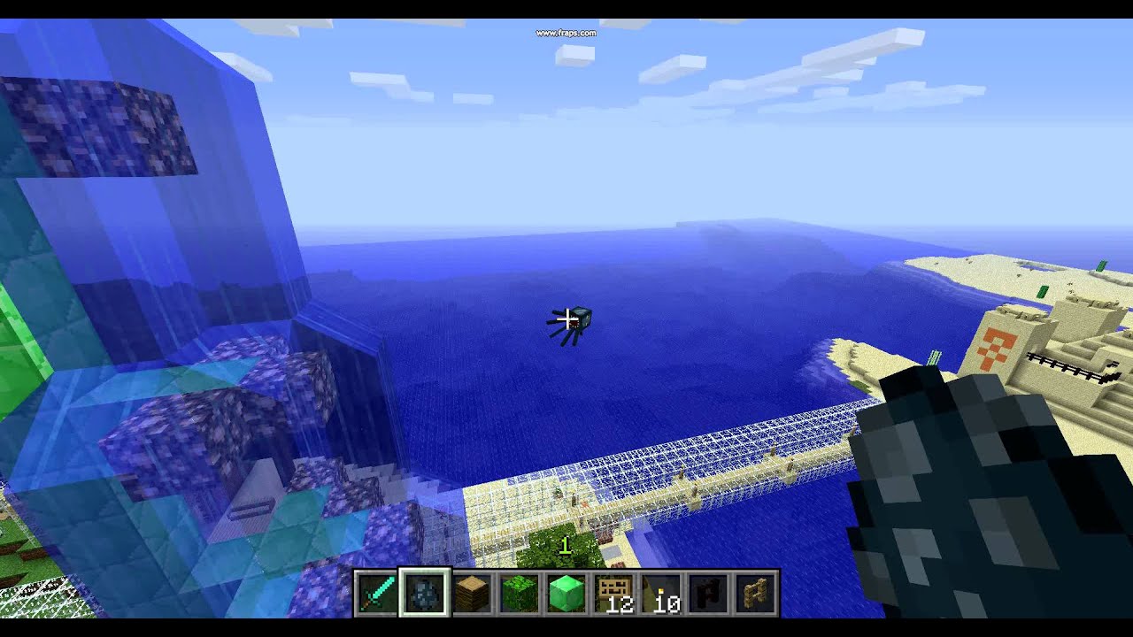 MC: Flying squids WTF (Minecraft glitch) [HD] - YouTube