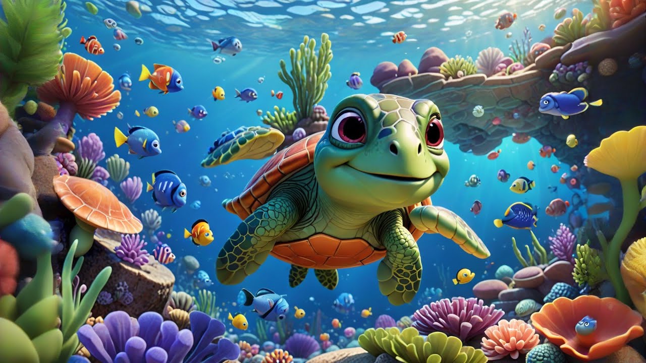 Tutu Turtle Counts to Ten | Fun Counting Song for Kids | Nursery Rhymes ...