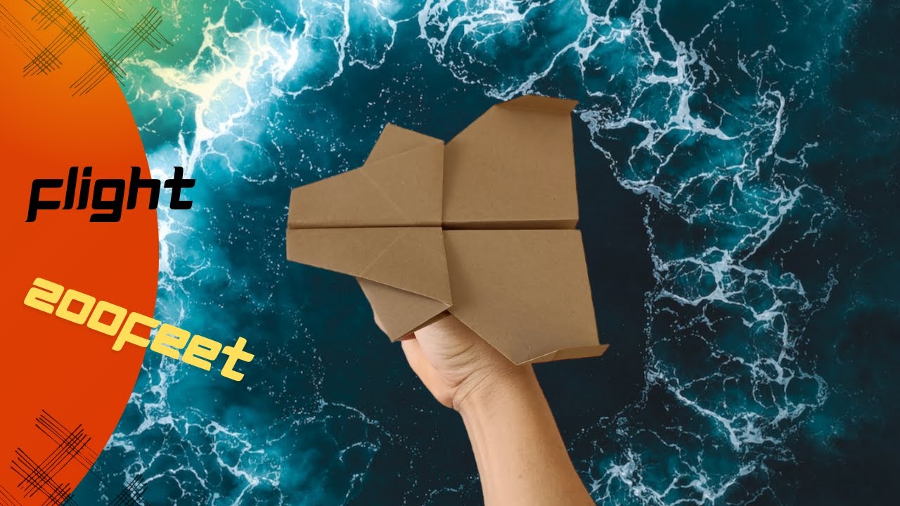 How to fold a super fast paper airplane - YouTube