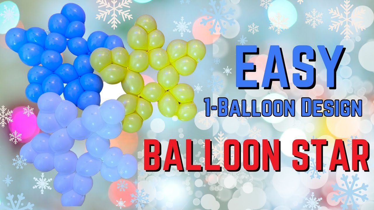 How To Make A Balloon Star with Just One Balloon! - YouTube
