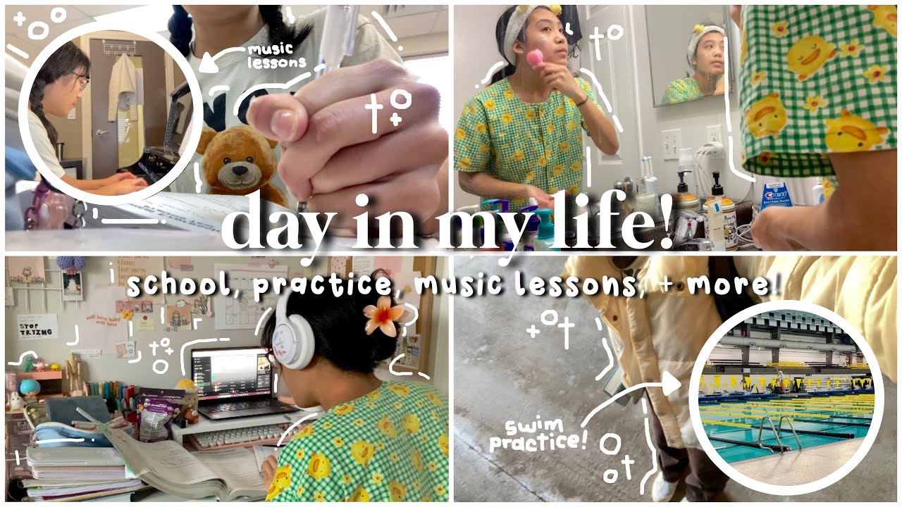 a day in my life! (school, practice, lessons, + more) 🌱 - YouTube
