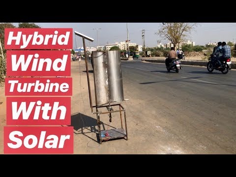 highway road Wind Turbine with solar - YouTube