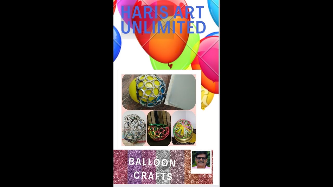 Balloon craft ideas/roundvase/haris art unlimited/balloon with ...