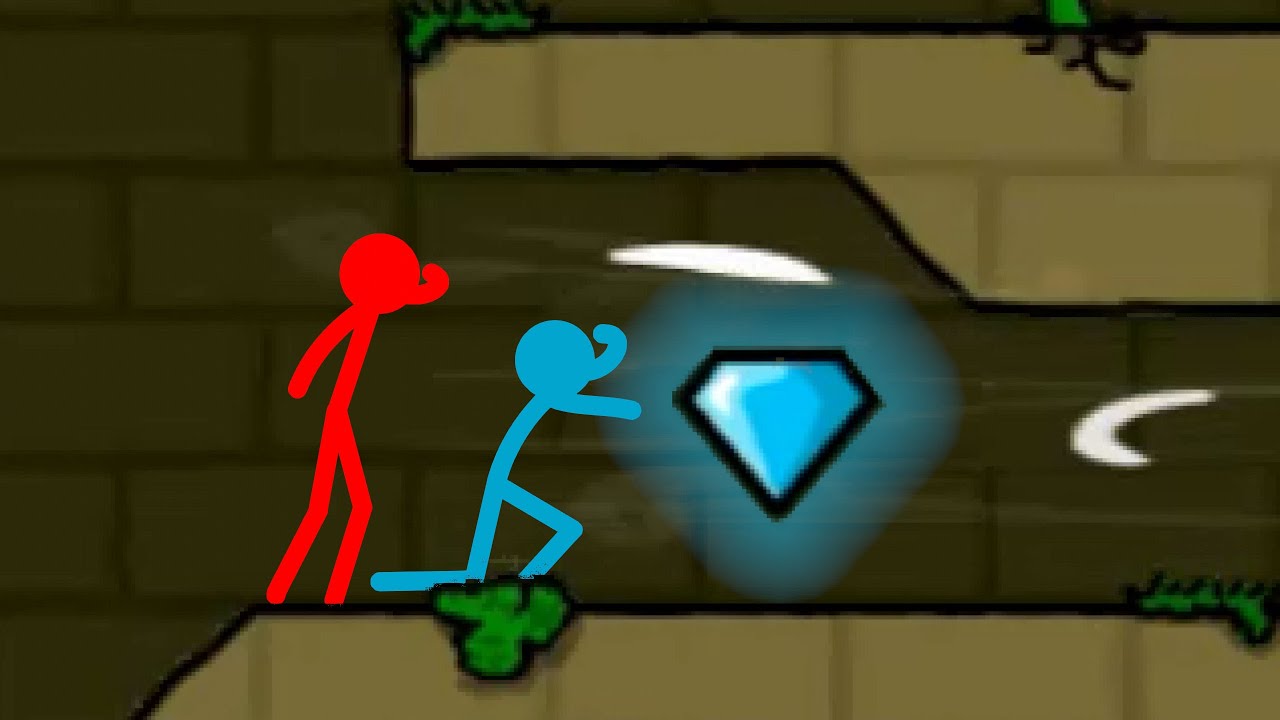 Watergirl and Fireboy, Stickman Animation - Forest Ice Light Temple 24 ...