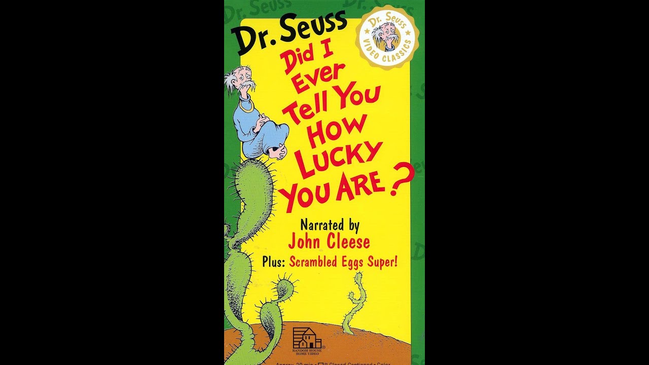 Dr. Seuss Video Classics: Did I Ever Tell You How Lucky You Are? (1993 ...