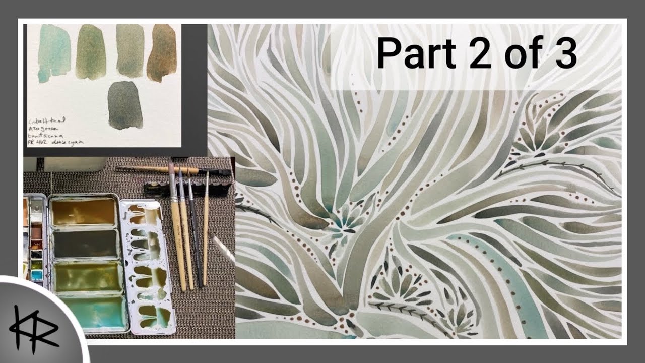 Experimental Series - Creative Mutation - easy & relaxing WATERCOLOR - 278 - Part 2 - YouTube