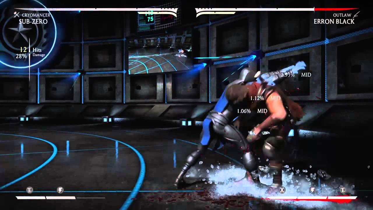 Mortal Kombat X Sub zero Cryomancer 41% 2 bar - YouTube