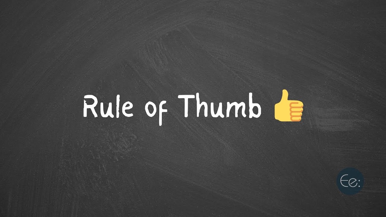 Rule of Thumb 👍 What Does It Mean? English Explained #phrases # ...