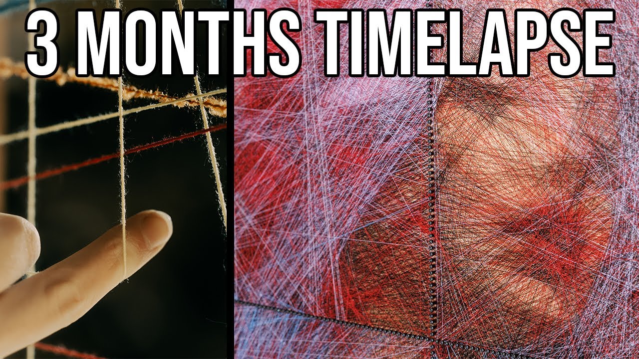 FROM BEGINNING TO END - Creating a String Art Masterpiece! - YouTube
