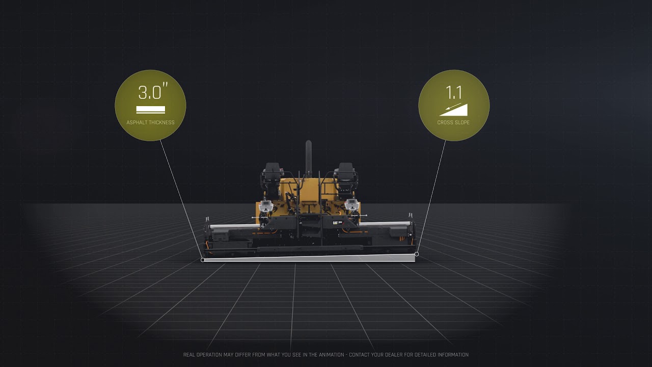 Cat® Grade for Asphalt Pavers Animation (U.S.) - YouTube