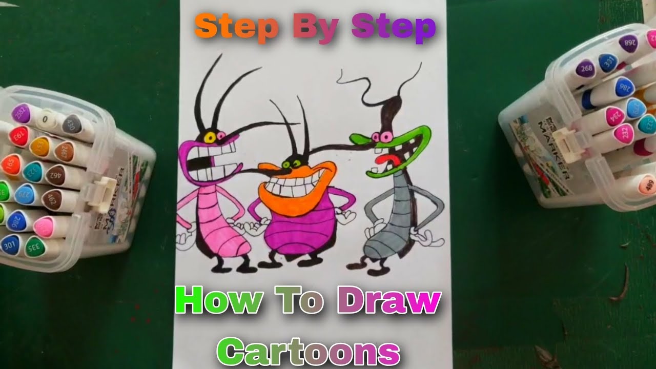How To Draw Cartoons . Step By Step . See It - YouTube