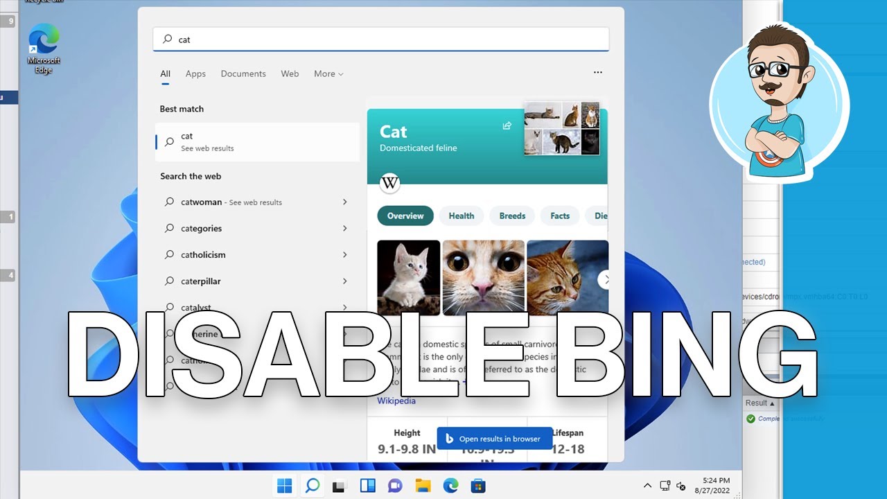 Disable Bing in Windows 11 Start Menu! - YouTube