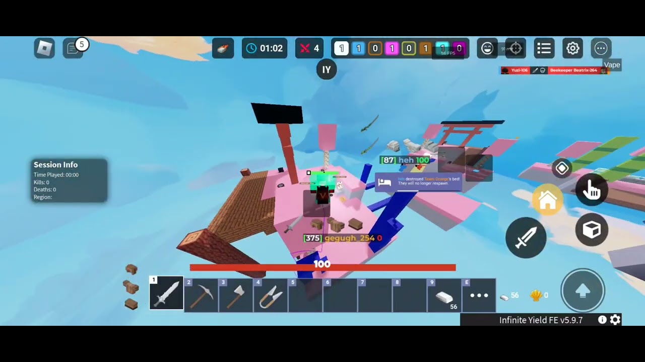 Roblox Bedwars VoidWare Script|Godmode - YouTube