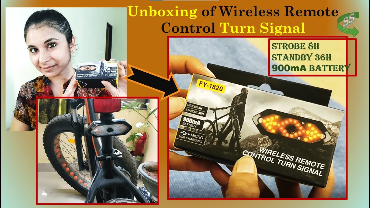 Turn Indicator For Cycle | FY 1820 | Wireless | Remote control- Hindi ...