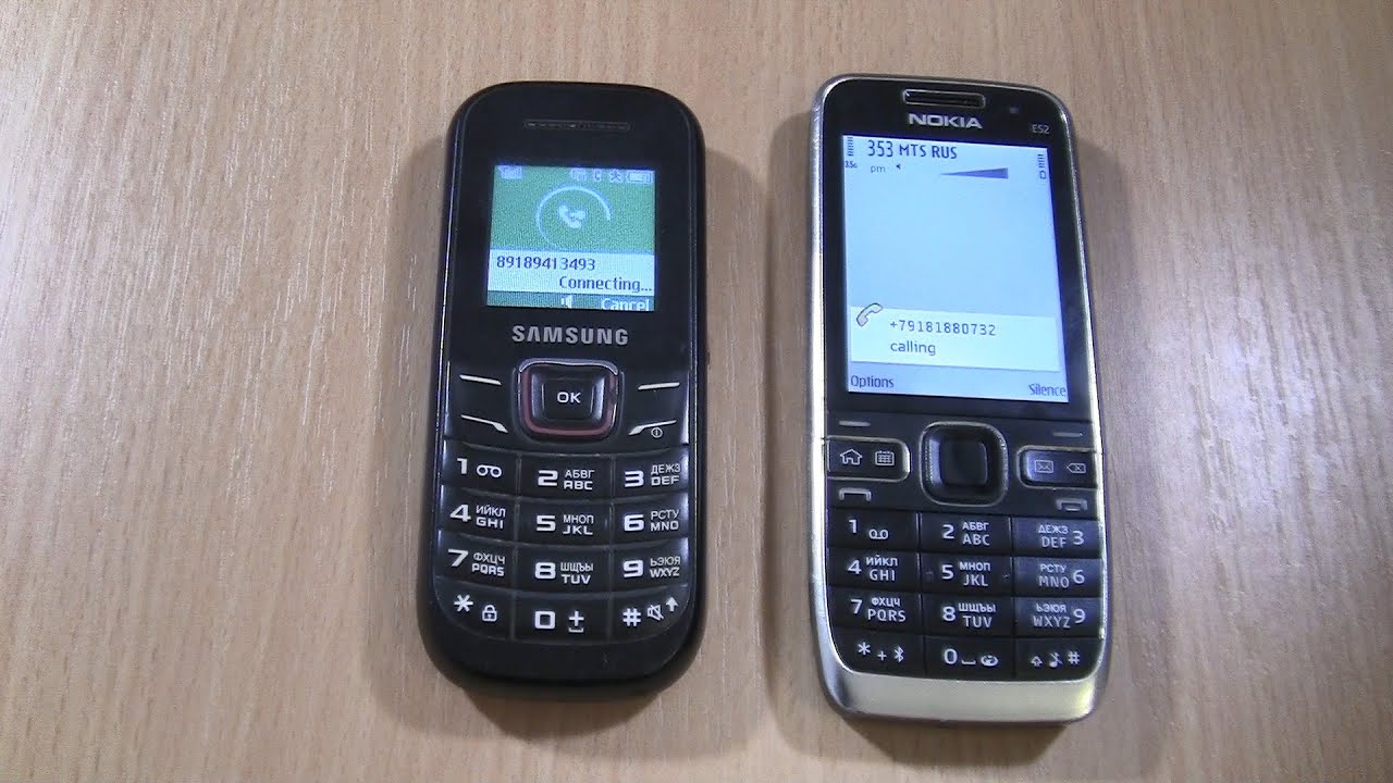 Incoming call & Outgoing call at the Same Time Samsung 1200R +Nokia E52 ...