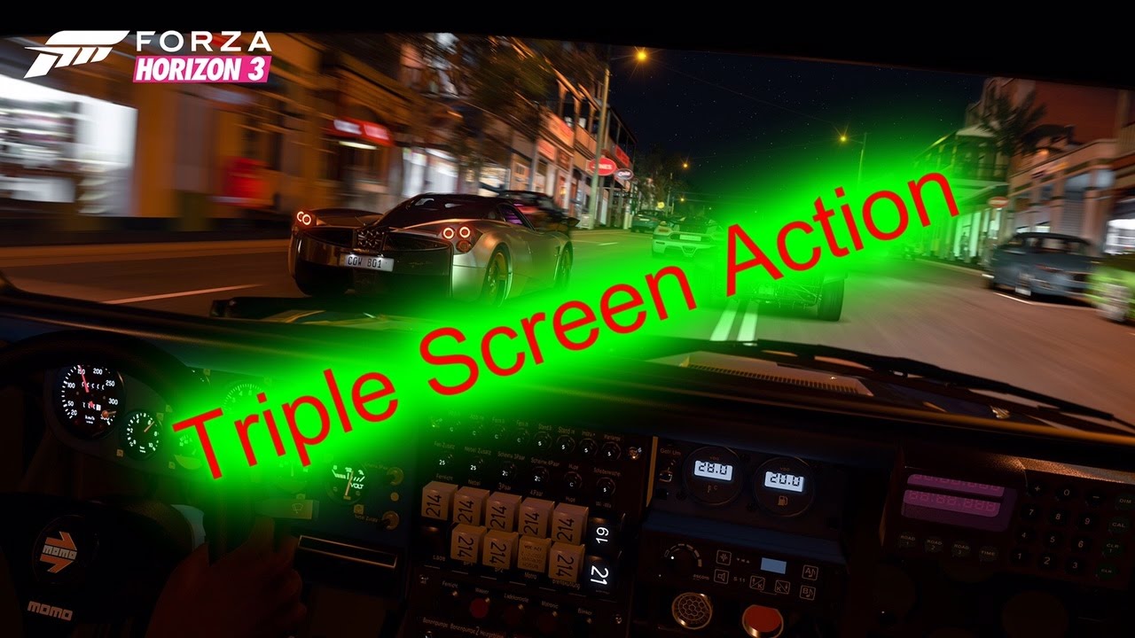 Forza Horizon 3 - Triple Screen - YouTube